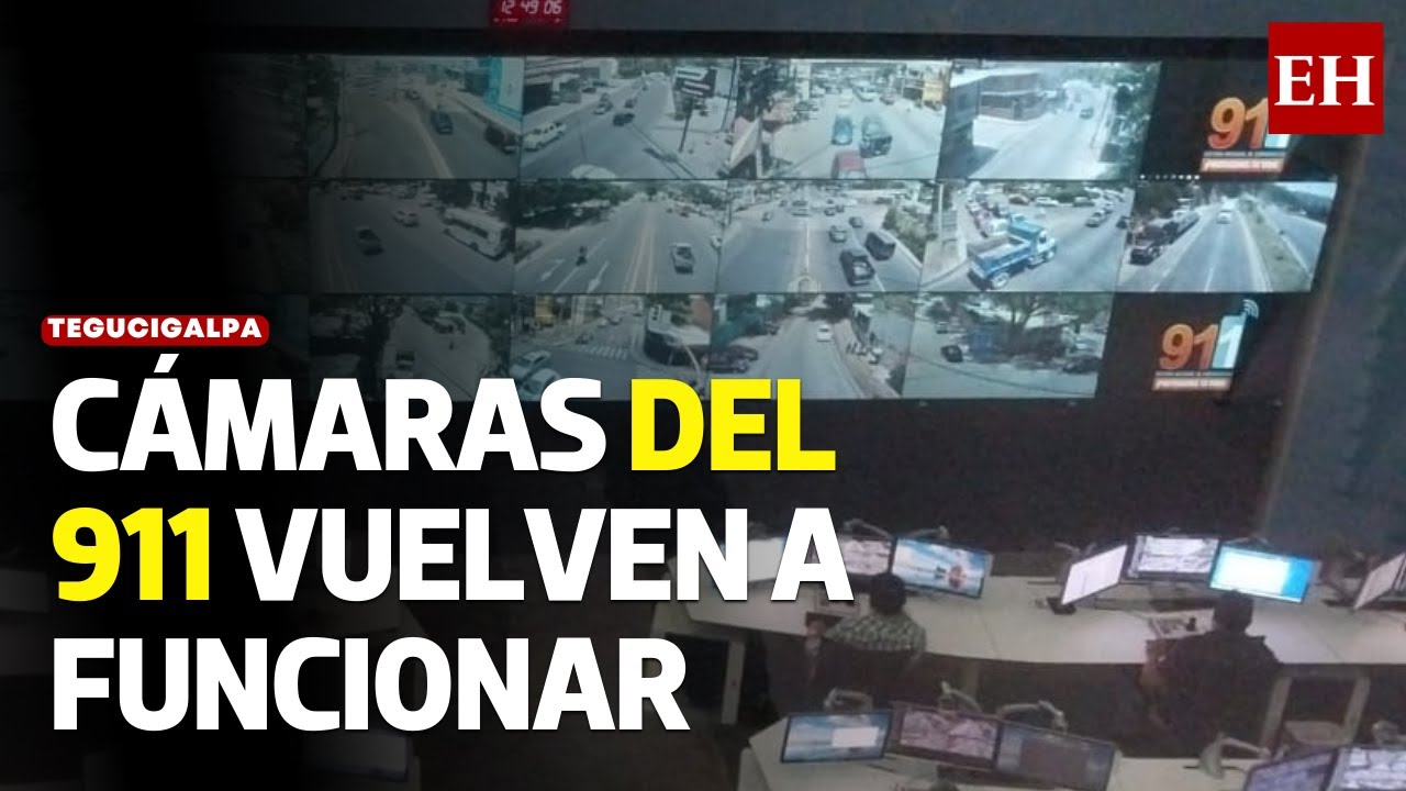 Cámaras del 911 vuelve a funcionar en la capital de Honduras - YouTube