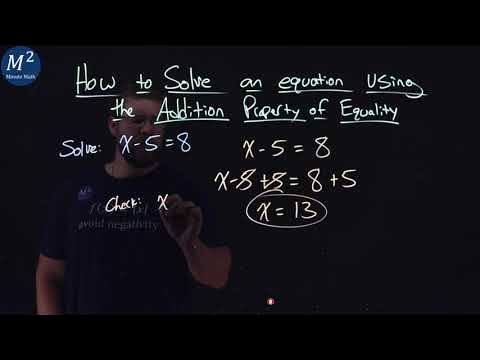 How to Solve an Equation Using the Addition Property of Equality | Part ...