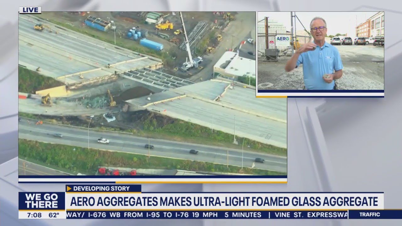 Aero Aggregates CEO explains process of making glass product for I-95 ...