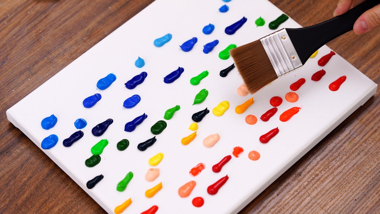 Easy Acrylic Painting Tutorial For Beginners (Step by step) #1156 - YouTube