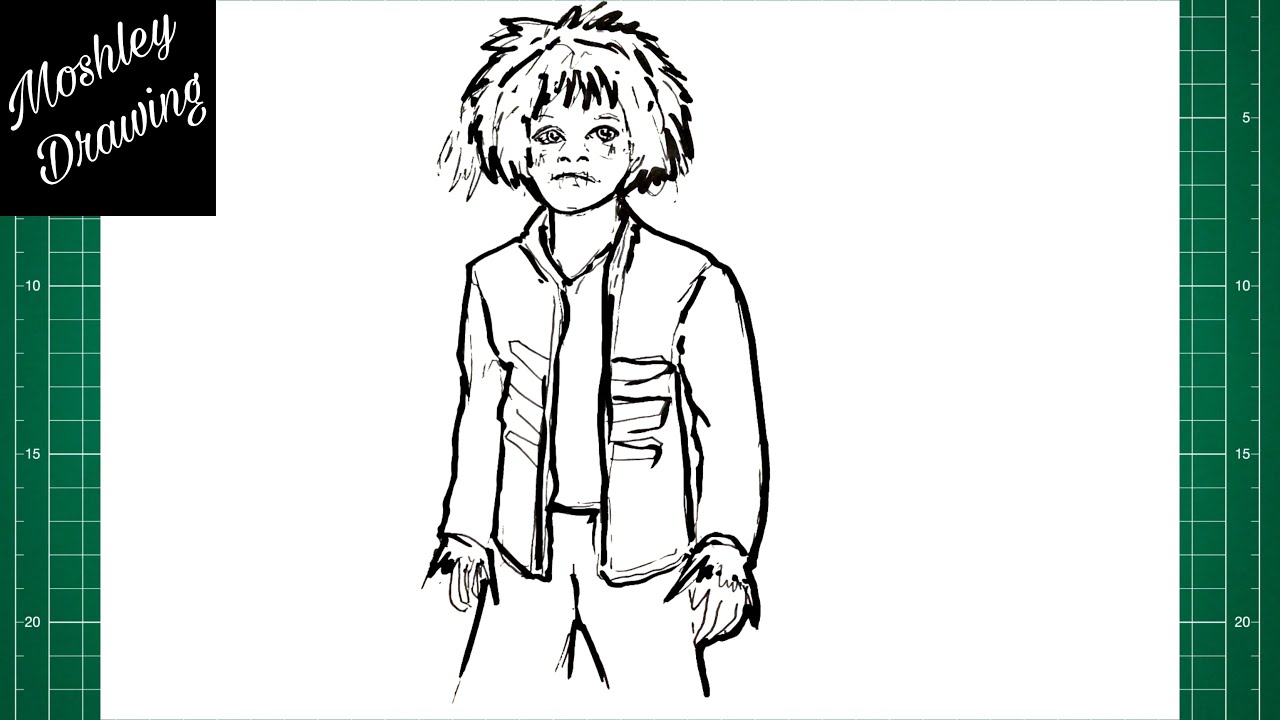 How to Draw Billy Butcherson from Hocus Pocus - YouTube