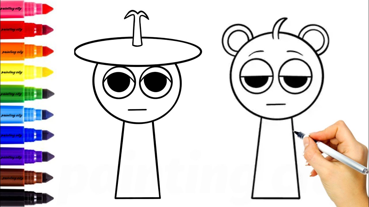 How to Draw Sprunki Sky and Sprunki Cluckr - Fun & Easy Step-by-Step ...