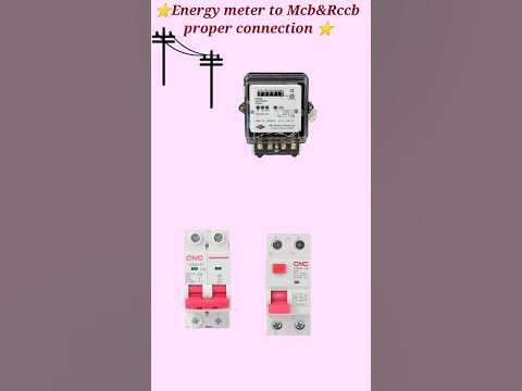Energy meter Mcb Rccb proper connection||energy meter to Mcb connection - YouTube