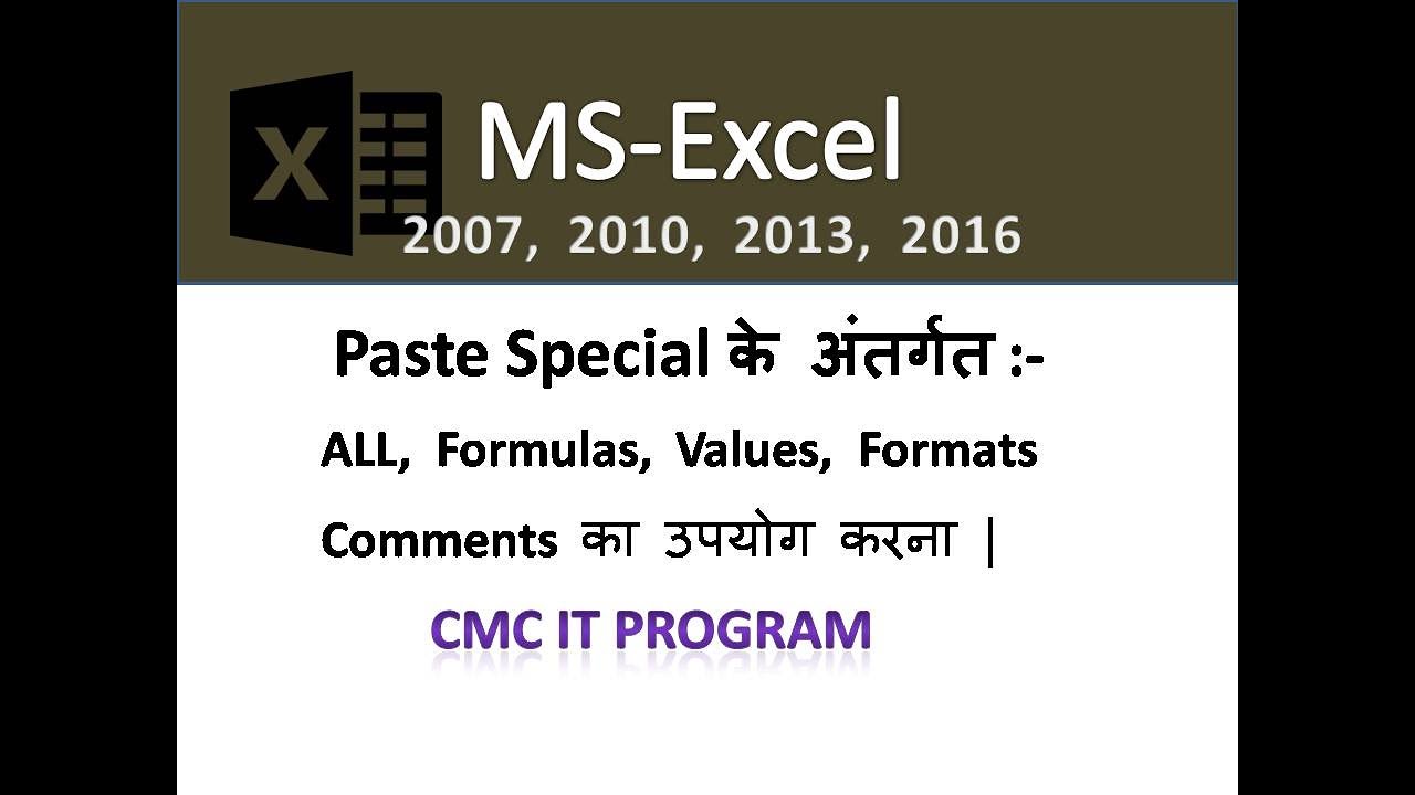 Using Paste Special To Copy Format Content Formula Comments Using Paste Special To Copy Format Content Formula Comments
