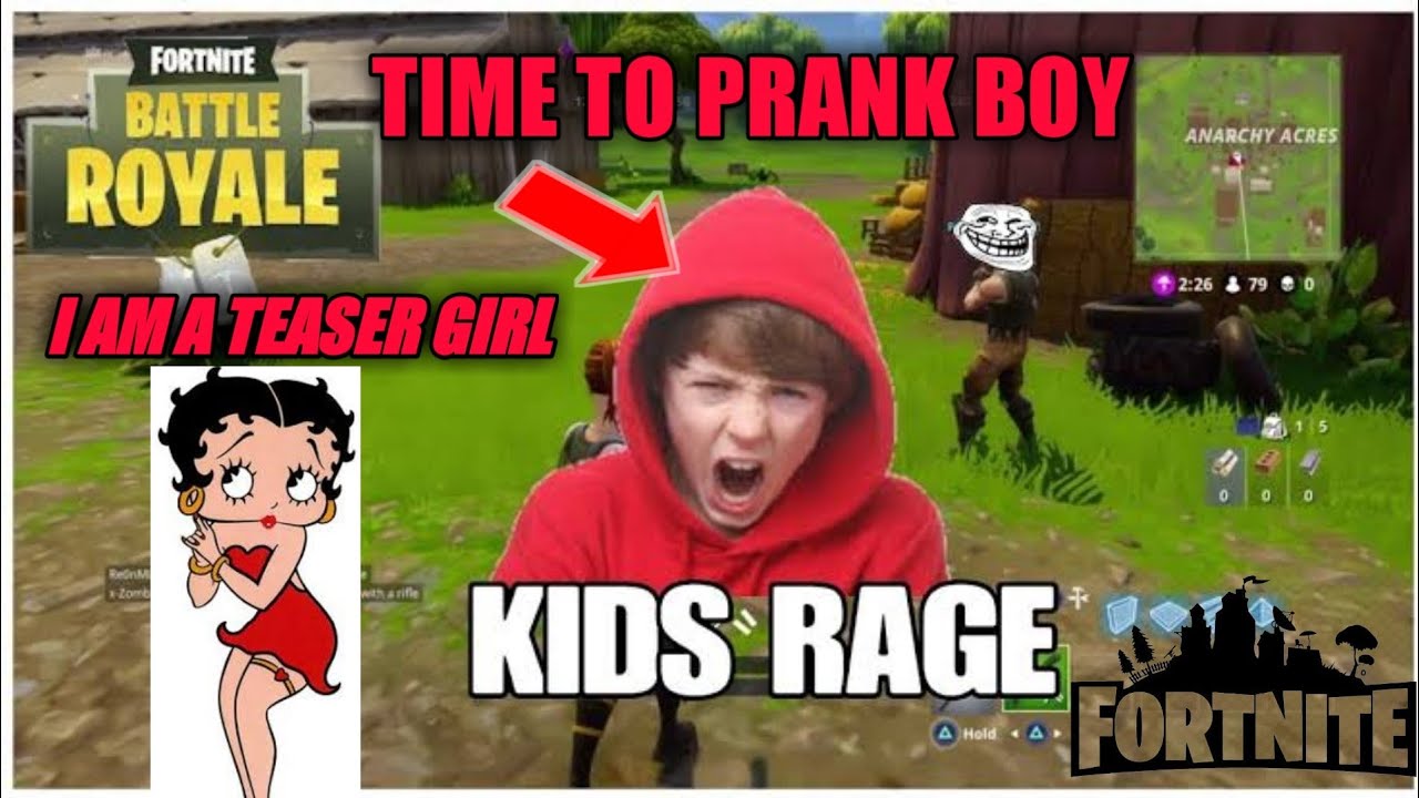 TIME TO PRANK BOYS PLAYERS - FORTNITE BATTLE ROYALE - PRANK FORTNITE ...