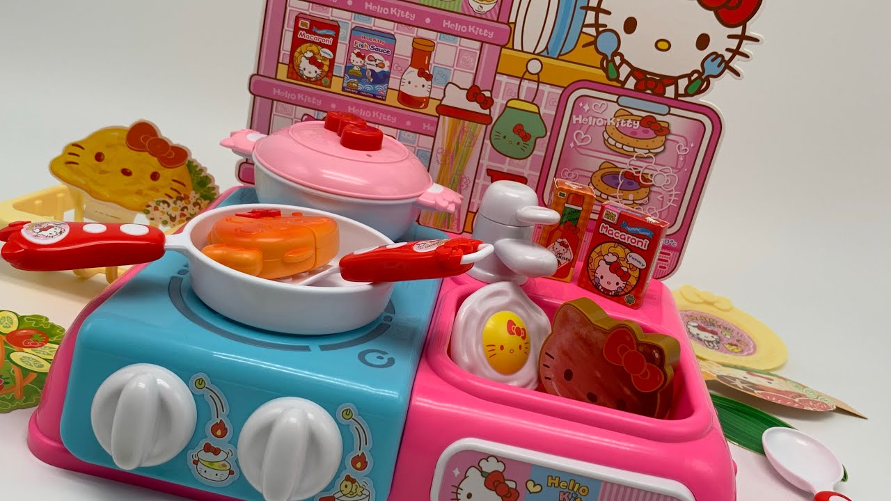 10 minutes Satisfying with Unboxing Hello Kitty Kitchen Set ASMR - YouTube