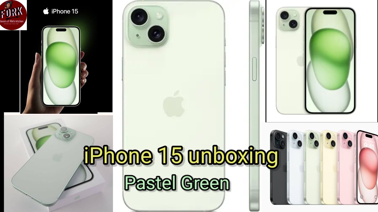 iPhone 15 Pastel Green💚 unboxing | iPhone 15 Box Contents Box Contents ...