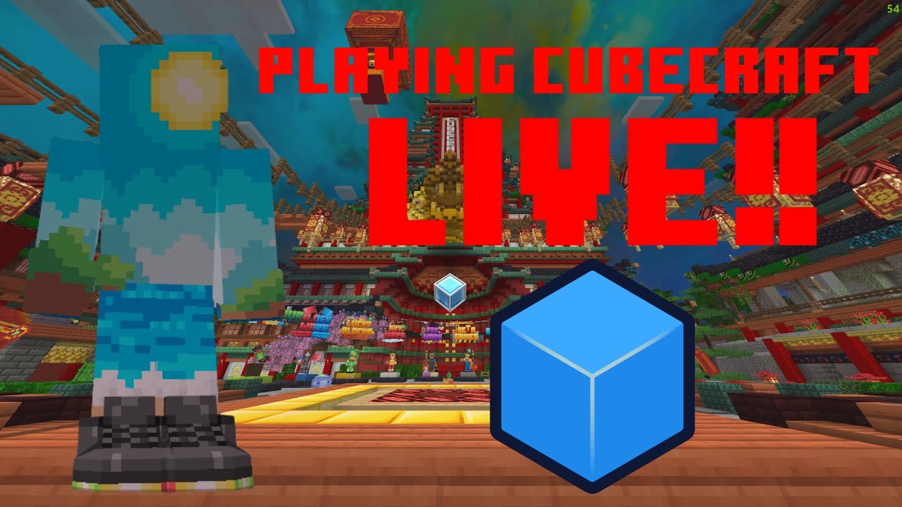 Playing Cubecraft LIVE with Viewers!! Come join! - YouTube