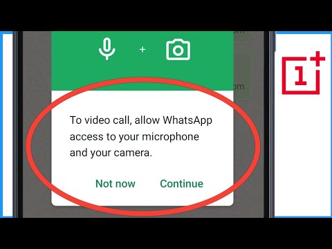Oneplus Whatsapp Video Call Problem | Oneplus Whatsapp Video Call Setting