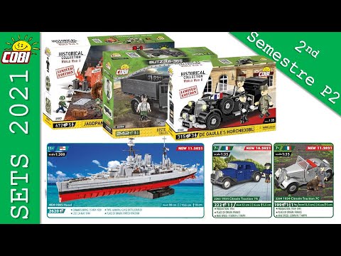 COBI SETS 2021 2ND SEMESTRE (NEW SETS CATALOG 2021) : WW1, WW2, CITROEN ...