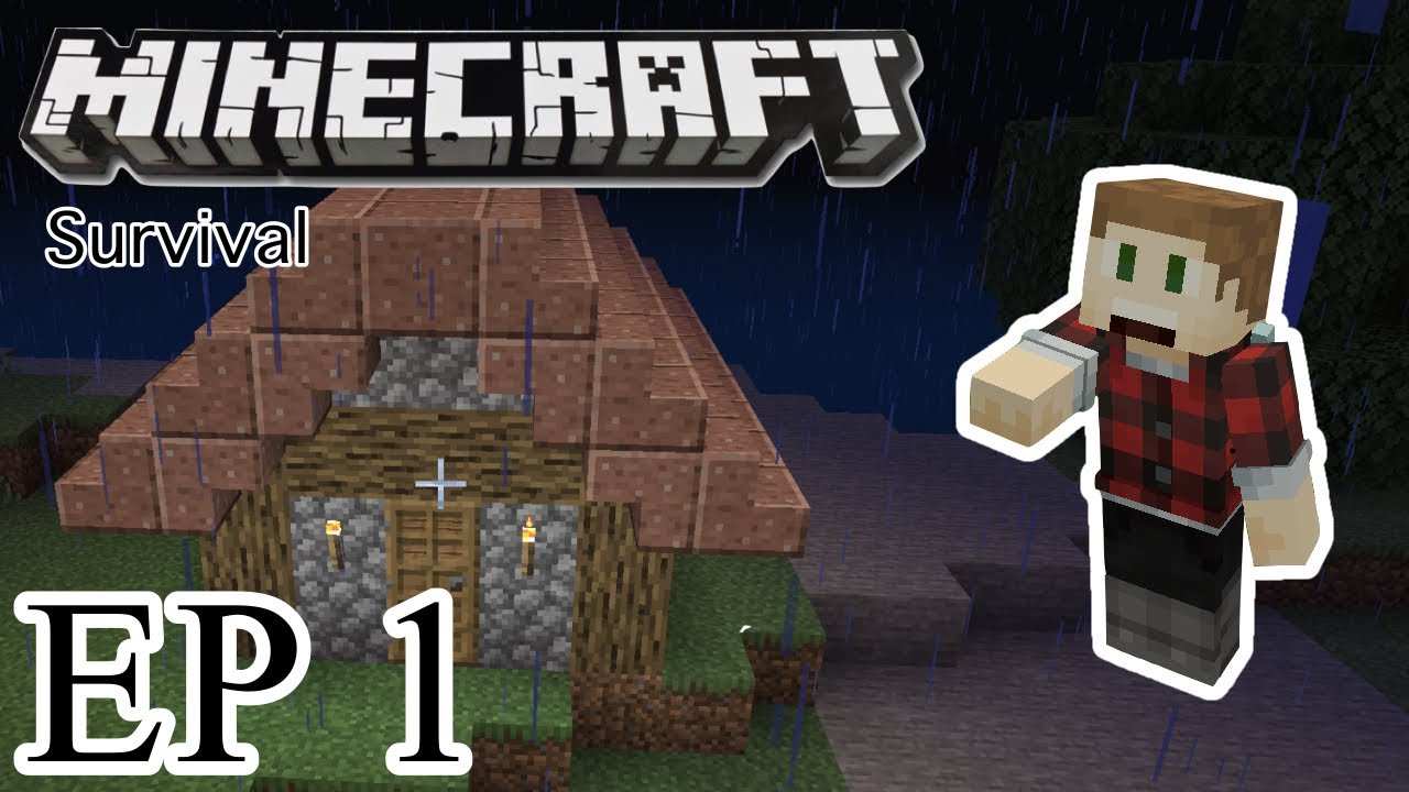 Minecraft Survival Episode 1 — The Beginning - YouTube