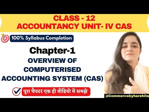 Class 12 Chapter 1 Overview of Computerized Accounting I Class 11 ...