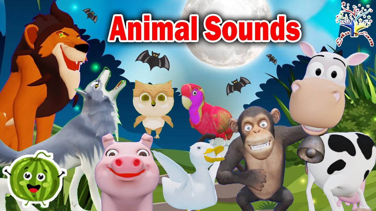 Animal Sounds Song Moo 🐄 Oink! 🐷 AI1 || Songs for kids | EduFam ...