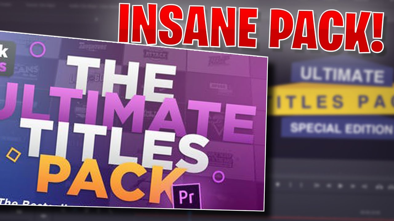 INSANE PR/AE TITLES PACK - Review/Tutorial! - YouTube