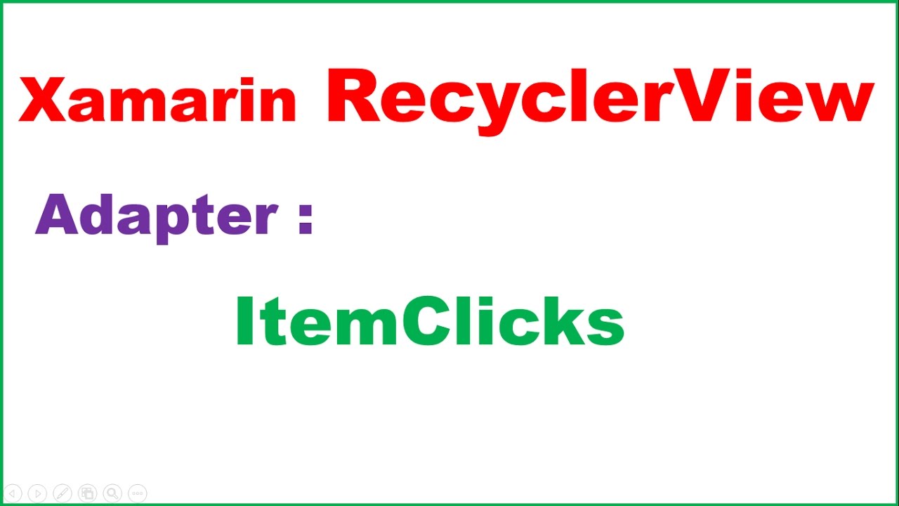 Xamarin Android RecyclerView Ep.02 : Adapter and ItemClick - YouTube