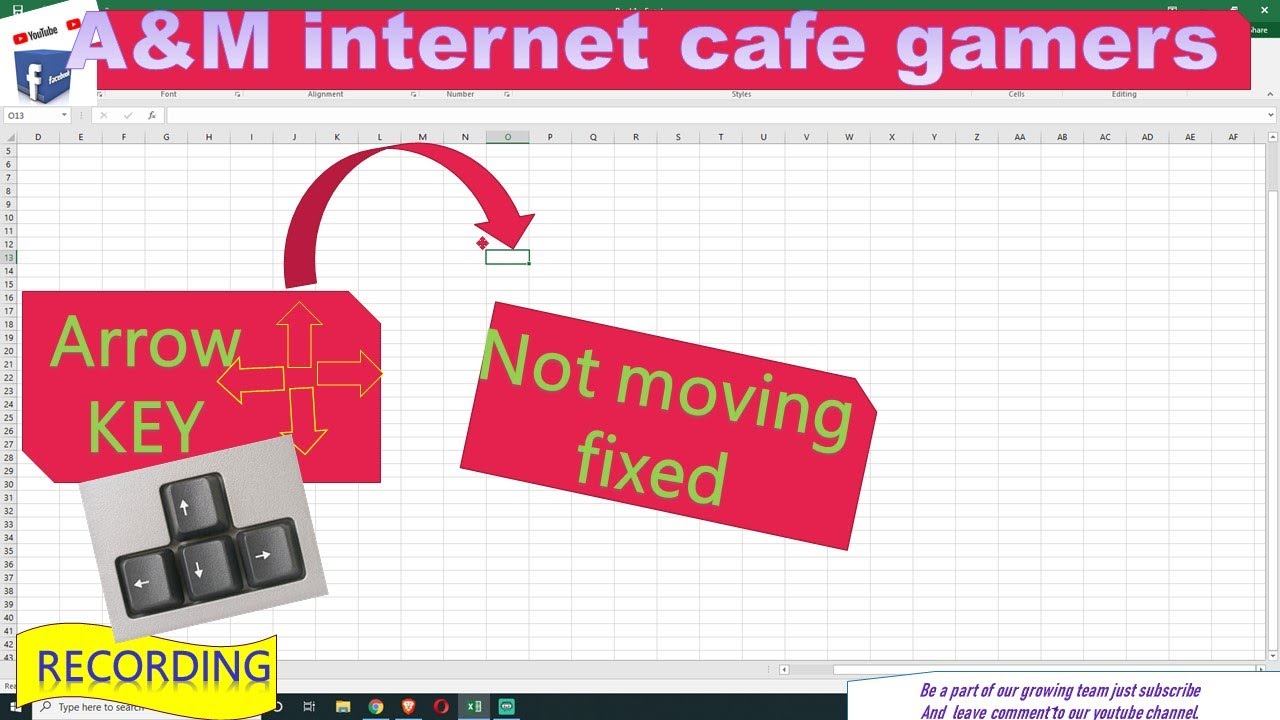EXCEL ARROW KEYS DOWN UP LEFT AND RIGHT NOT MOVING FIXED YouTube EXCEL ARROW KEYS DOWN UP LEFT AND RIGHT NOT MOVING FIXED YouTube