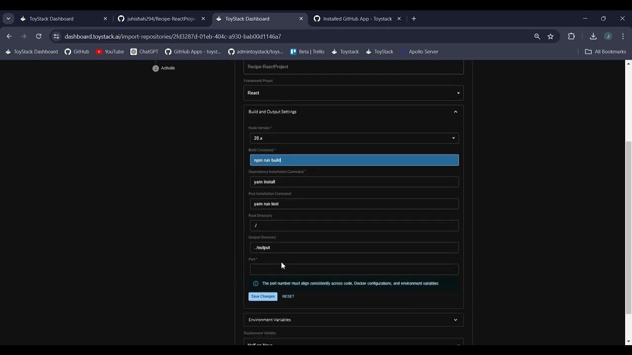 Deploy Your React.js Application with Toystack AI: A Step-by-Step Tutorial - YouTube
