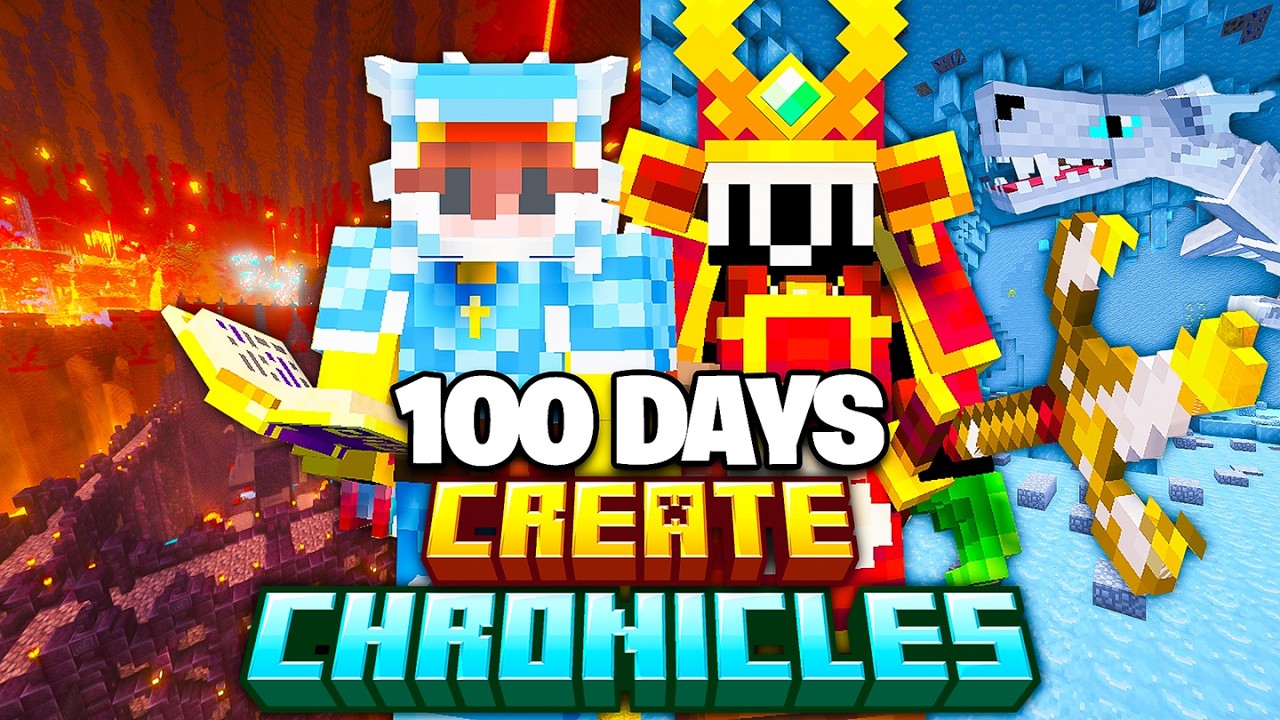 We Survived 100 Days in CREATE CHRONICLES in Minecraft... - YouTube