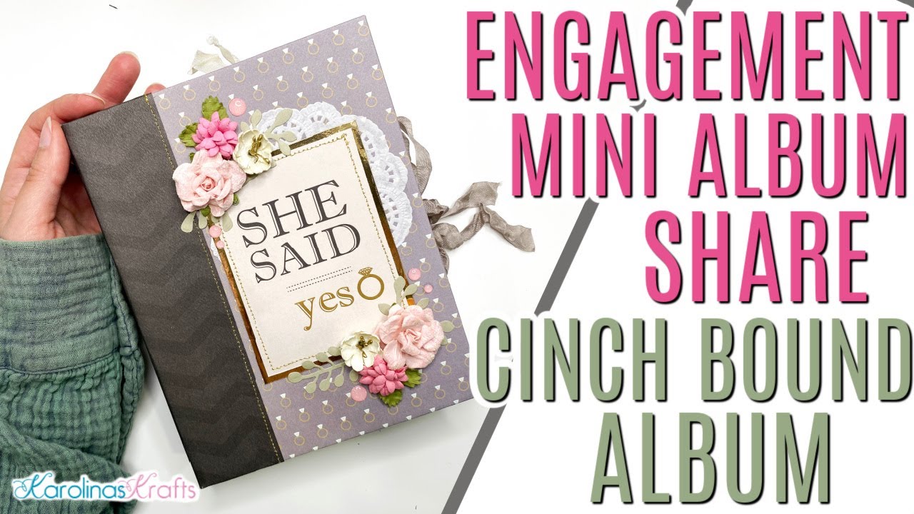 Engagement Photo Album Design using my Cinch with Hardcover using a ...