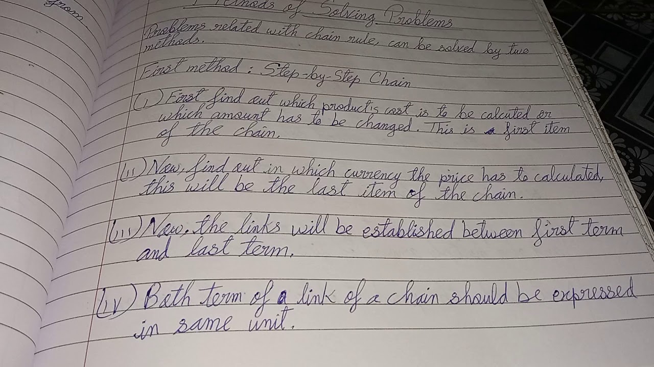 Chain Rule Class 11 Commercial Arithmetic | Tudo learning #maths - YouTube