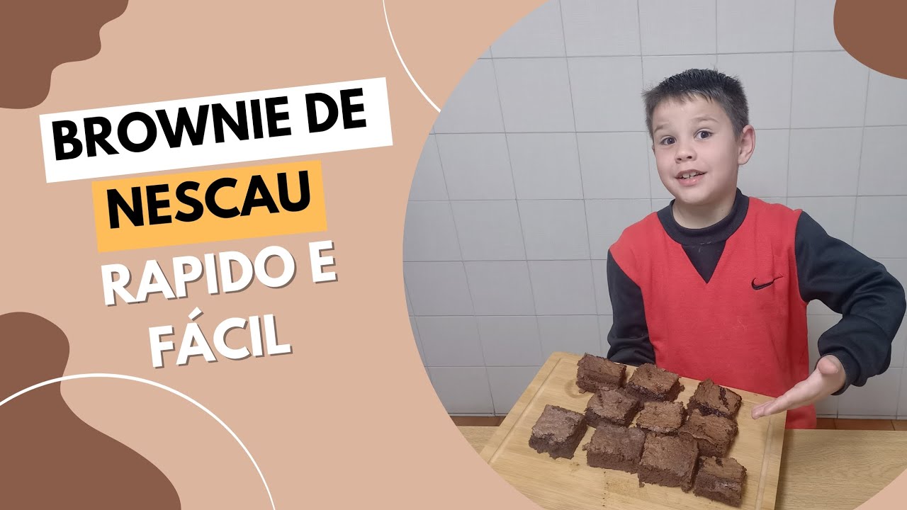 Como fazer Brownie de Nescau rápido e fácil - YouTube