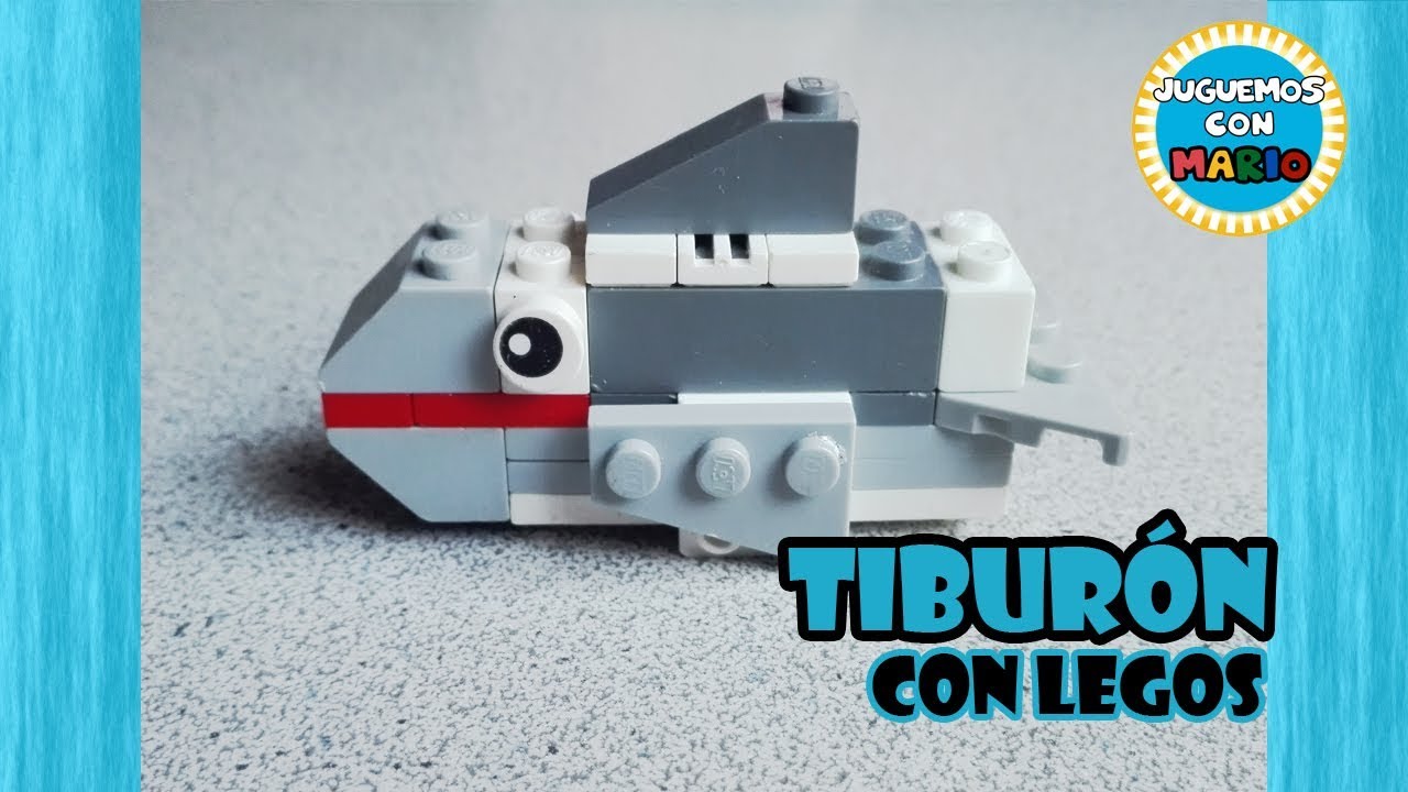 Tiburón armado con legos - YouTube