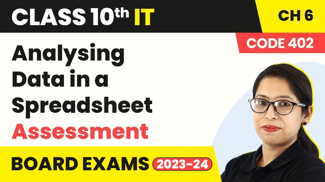 Analysing Data in a Spreadsheet - Assessment | Class 10 Information ...