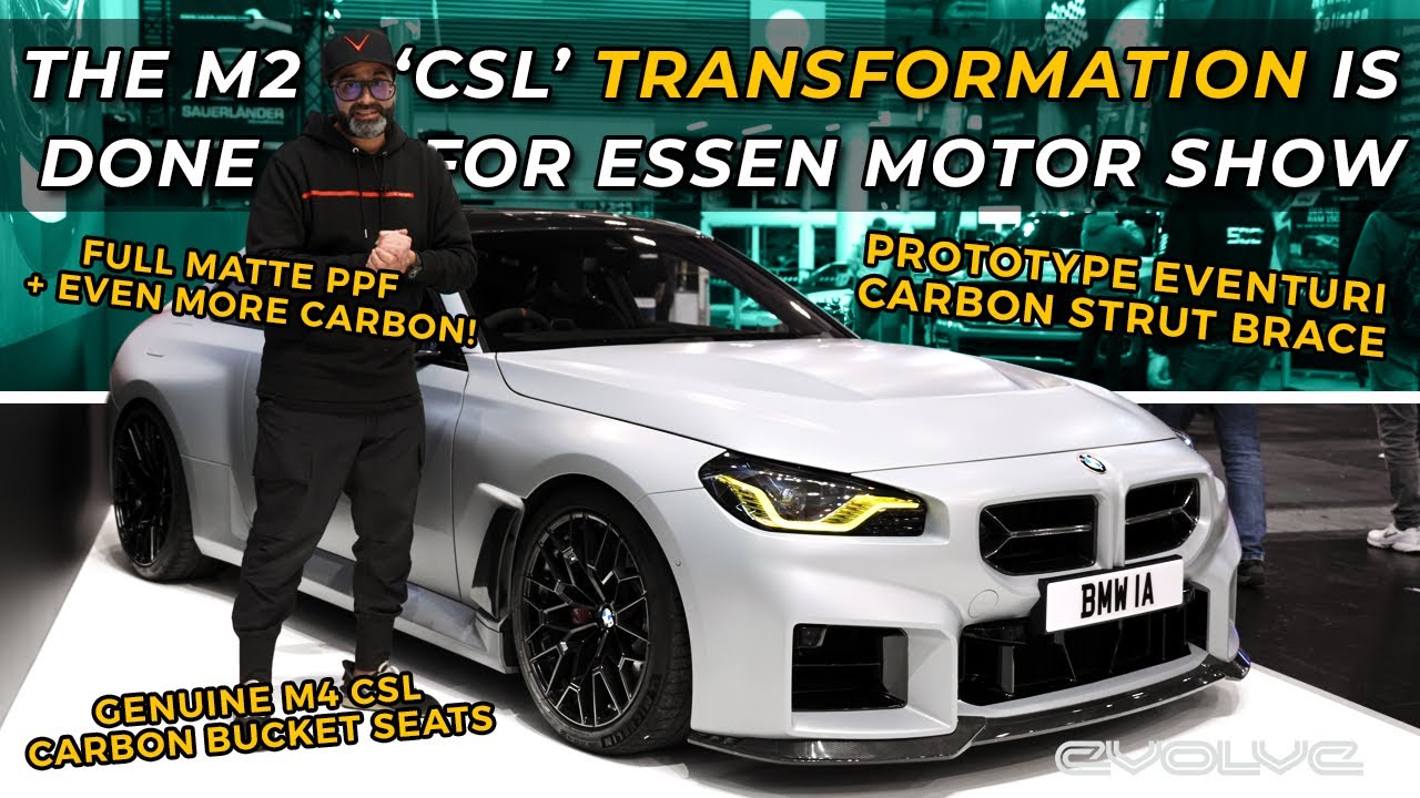 Transforming our G87 M2 in to a full 'CSL' for Essen Motor Show - Matte ...