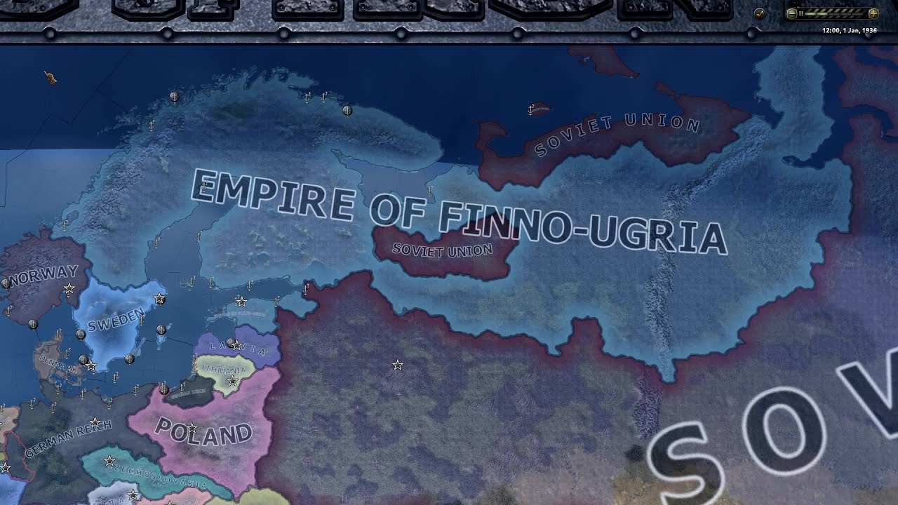 Empire of Finno-Ugaria start - Hoi4 Timelapse - YouTube