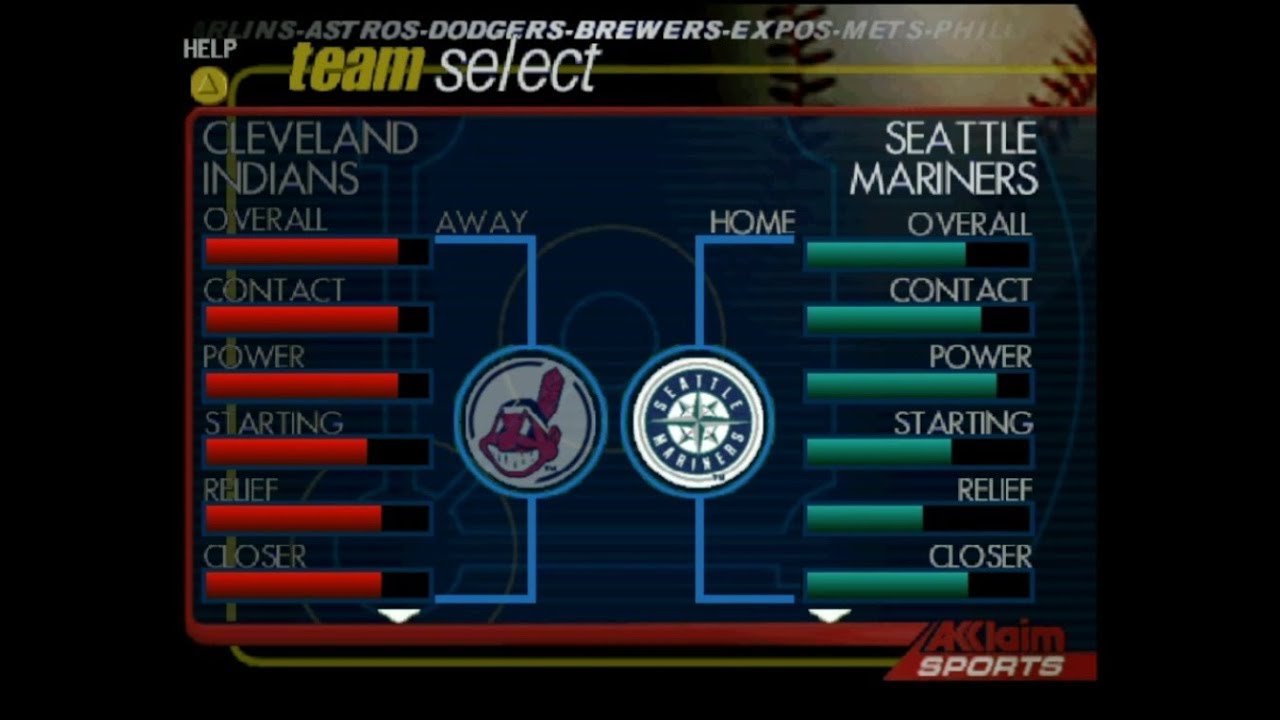 Snow-Filled Baseball! Indians VS Mariners All-Star Baseball 2001 - YouTube