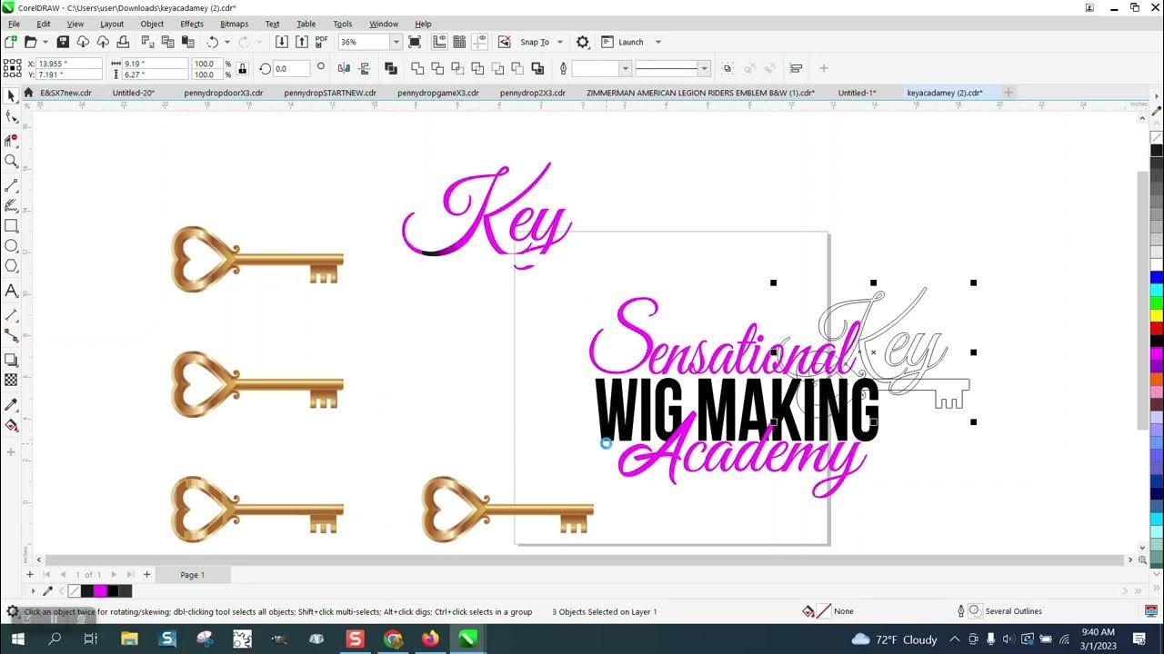Corel Draw Tips & Tricks WireFrame and how it can help Part 2 - YouTube