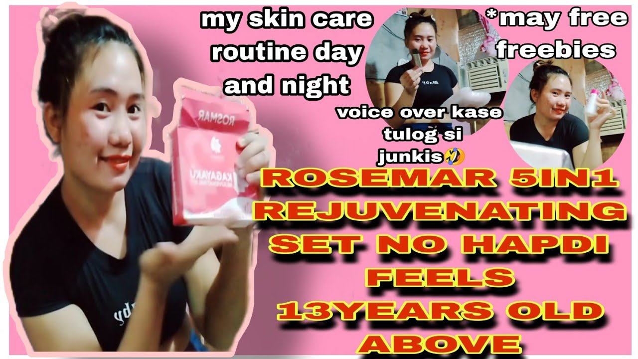 Skin care Day and Night Routine with Rosemar Rejuvenating Set 5in1 | No ...