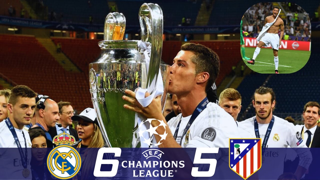 Real Madrid vs Athletico De Madrid 1(6) -1(5). UCL Final Match 2016 ...