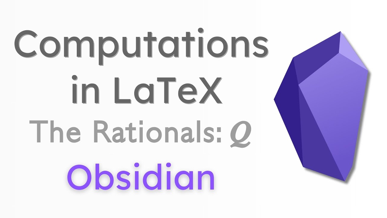 Computations In Latex | The Rational Numbers - Youtube