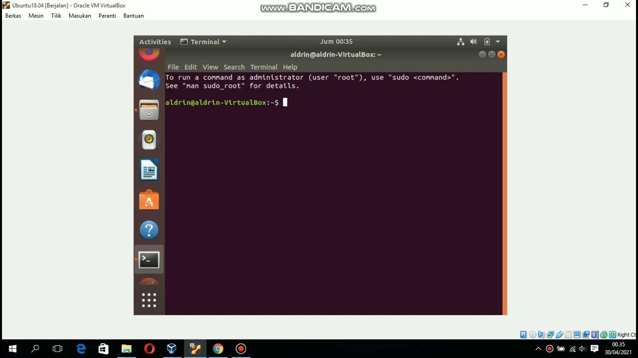 Membuat file.txt dengan menggunakan aplikasi Ubuntu!! - YouTube