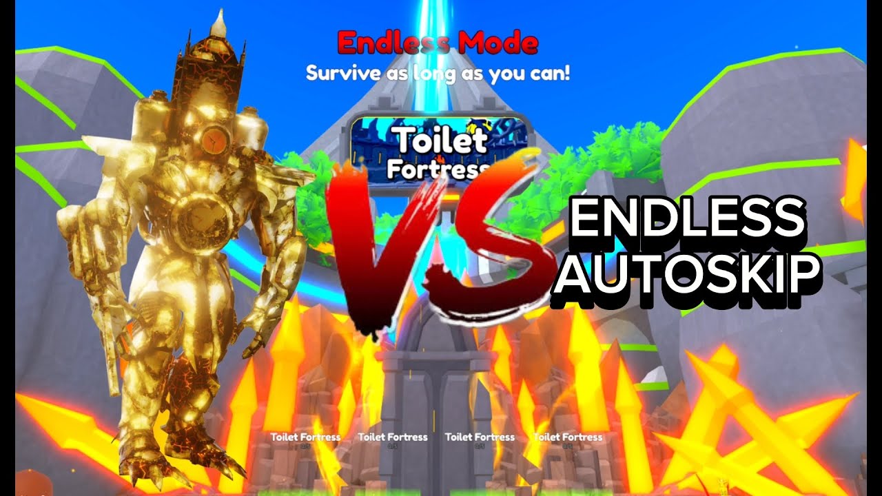 NEW CORRUPTED TITAN CLOCK MAN VS ENDLESS AUTOSKIP - YouTube