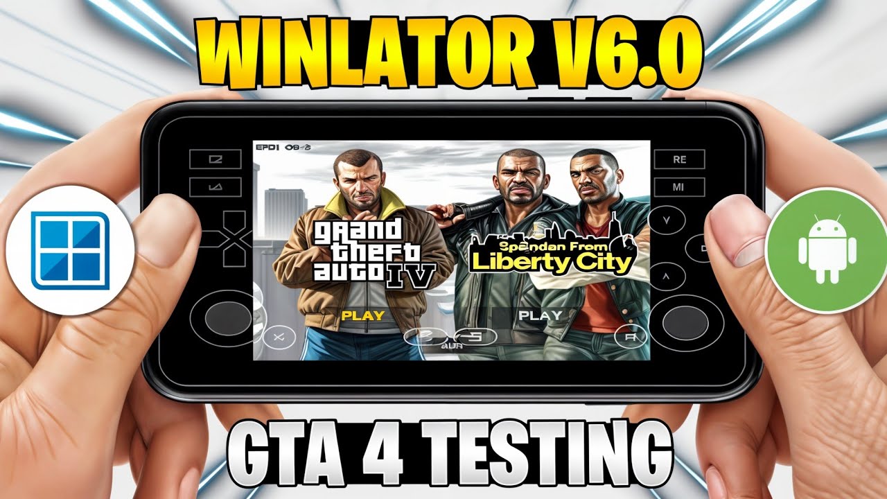 🔥 GRAND THEFT AUTO IV (GTA 4) WINLATOR 6.0 ANDROID (WINDOWS EMULATOR ...