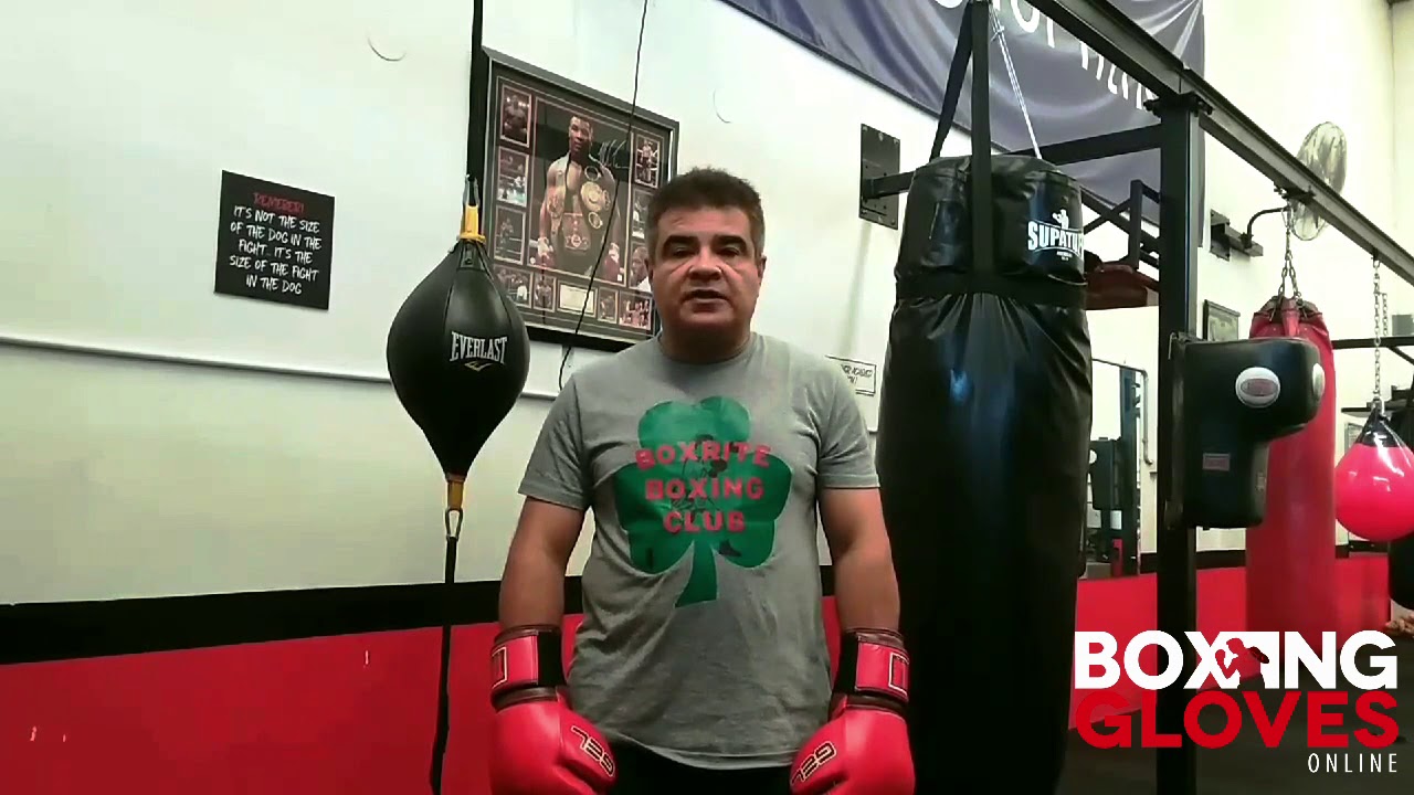 Bobby Mayne demonstrates using a Floor to Ceiling Ball for boxing ...