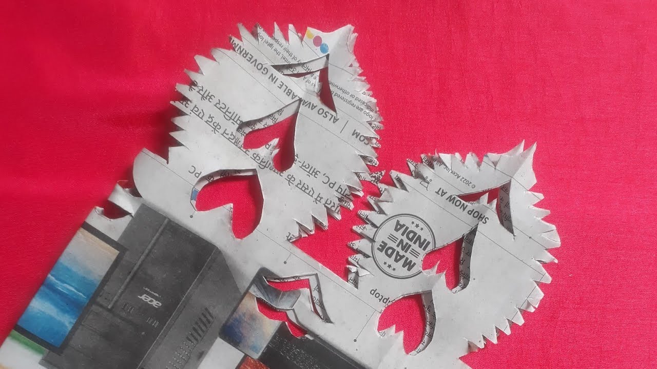 very beautiful paper cutting #how to make a paper cutting# - YouTube