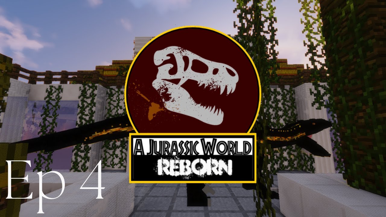 Jurassic World: Reborn- Minecraft Modded Survival Ep.4- DINOSAUR EGGS ...