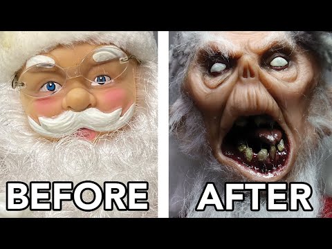 I Sucked the Soul out of this Santa Decoration (and made his head spin 360º)