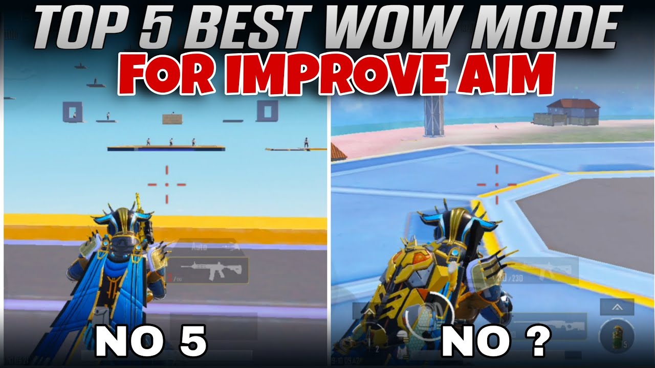Best wow mode in bgmi for close range | Improve your aim in bgmi | best ...