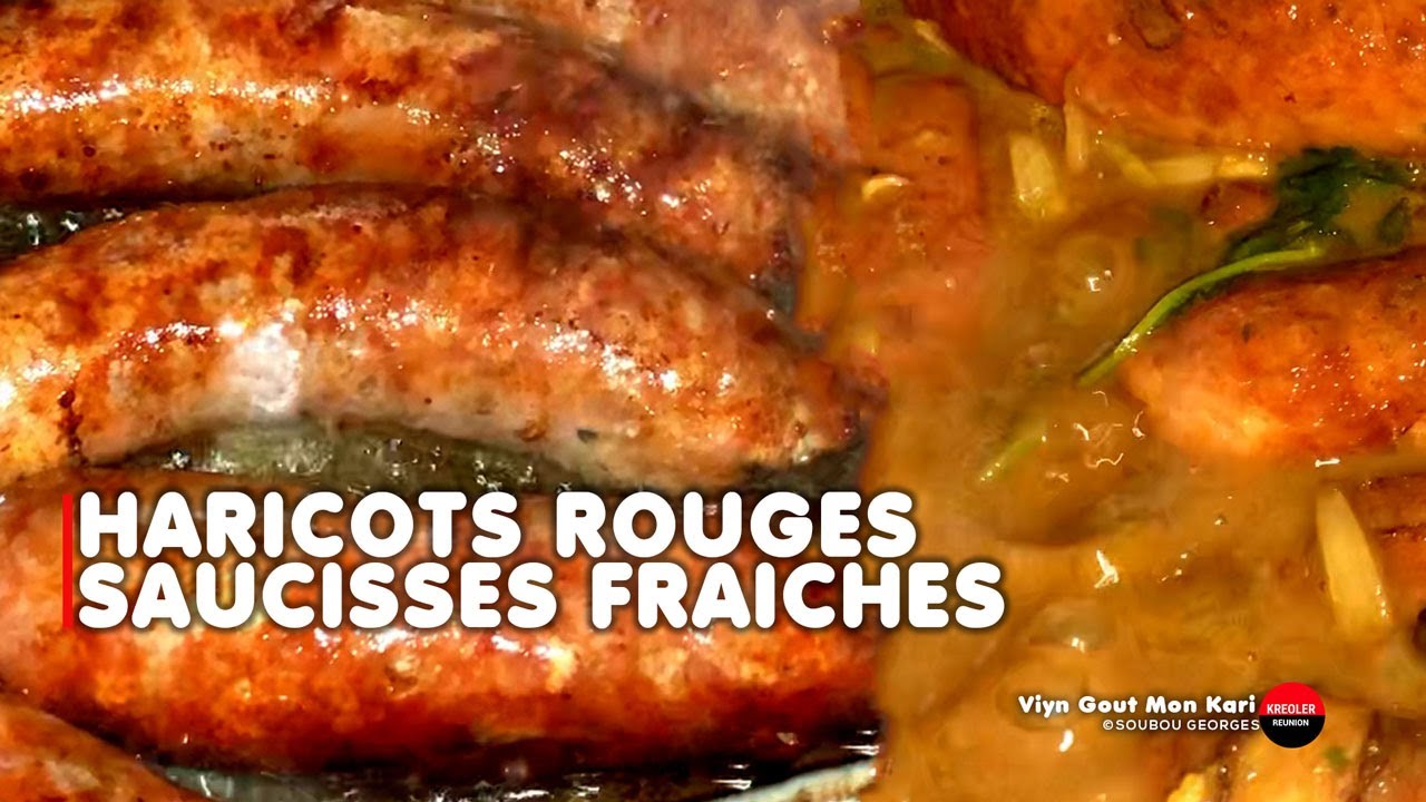 Un délice créole, facile à préparer : haricots rouges aux saucisses ...