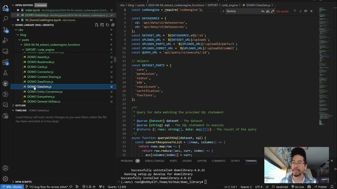 Domo - Extract CodeEngine Functions to upload to GitHub - YouTube
