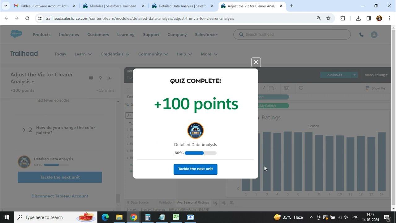 Adjust the Viz for Clearer Analysis | Detailed Data Analysis - Trailhead Quiz #2024 - YouTube