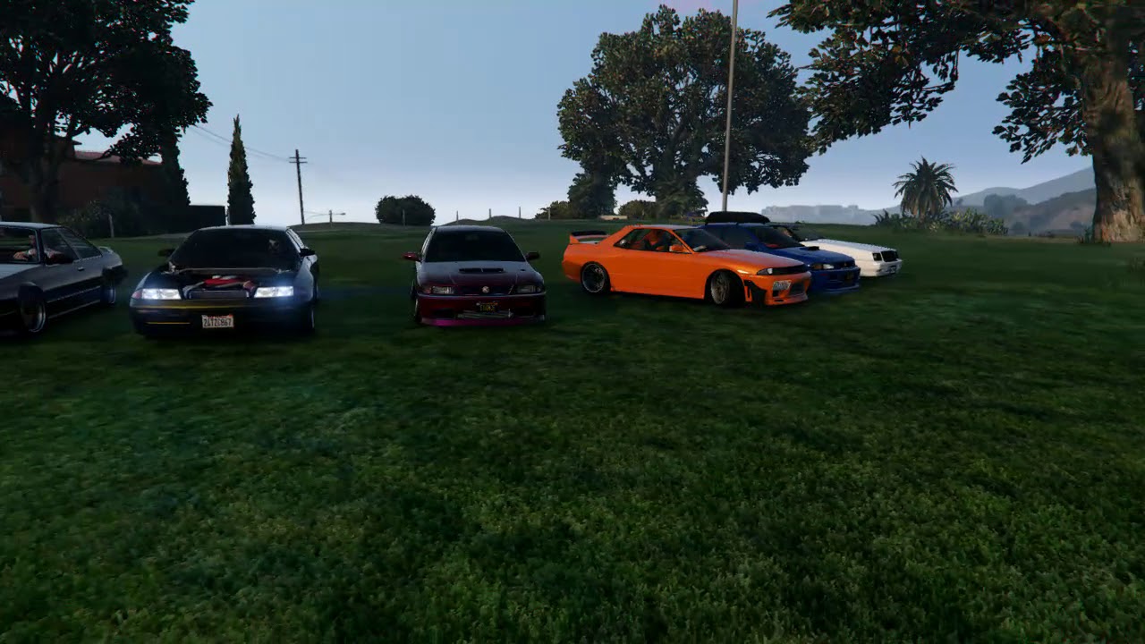 Gta 5 stance car meet - YouTube