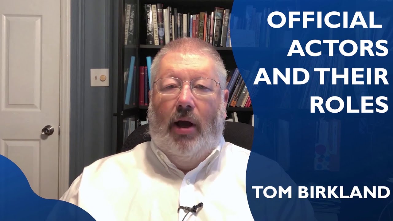 Introduction to the Policy Process Chapter 4: Official Actors and Their ...