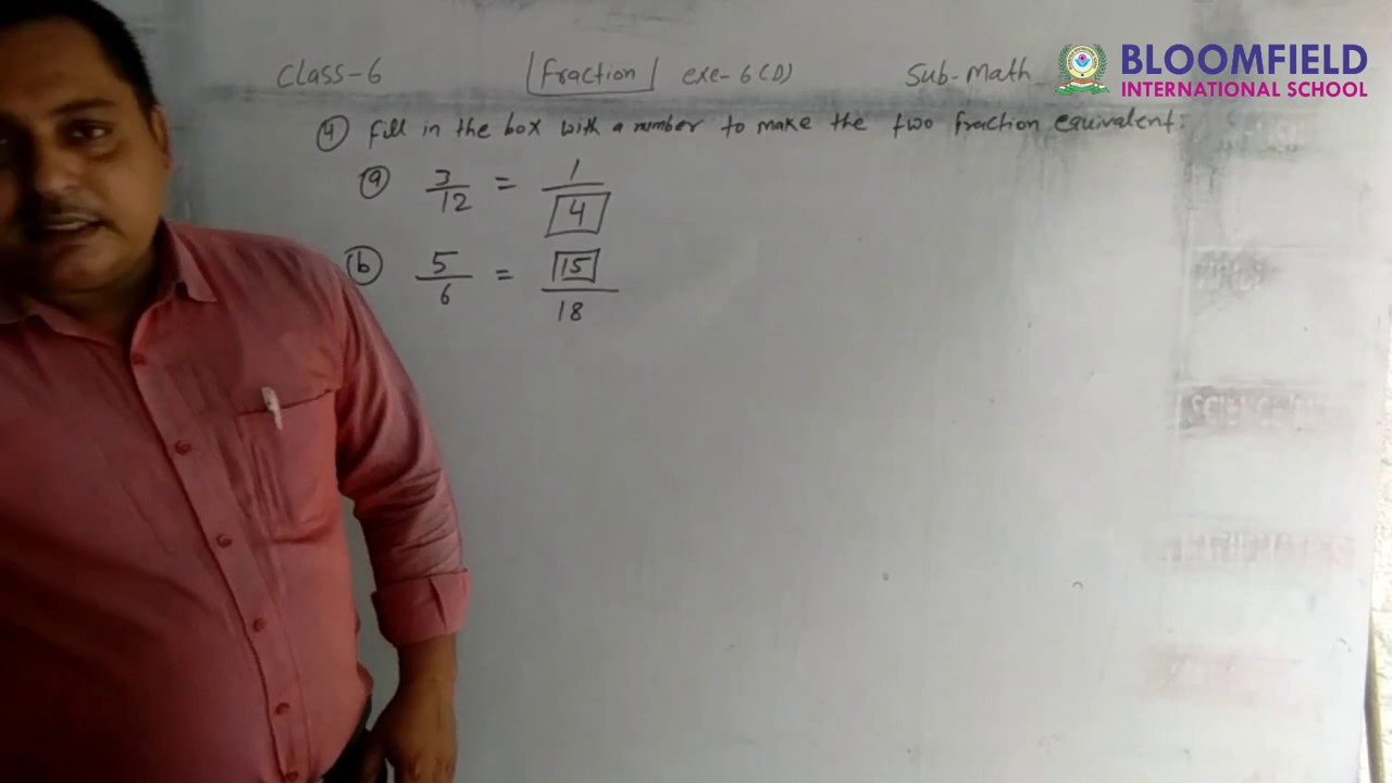 fraction | class 6 chapter 6d Math | Fraction Mathematics | - YouTube