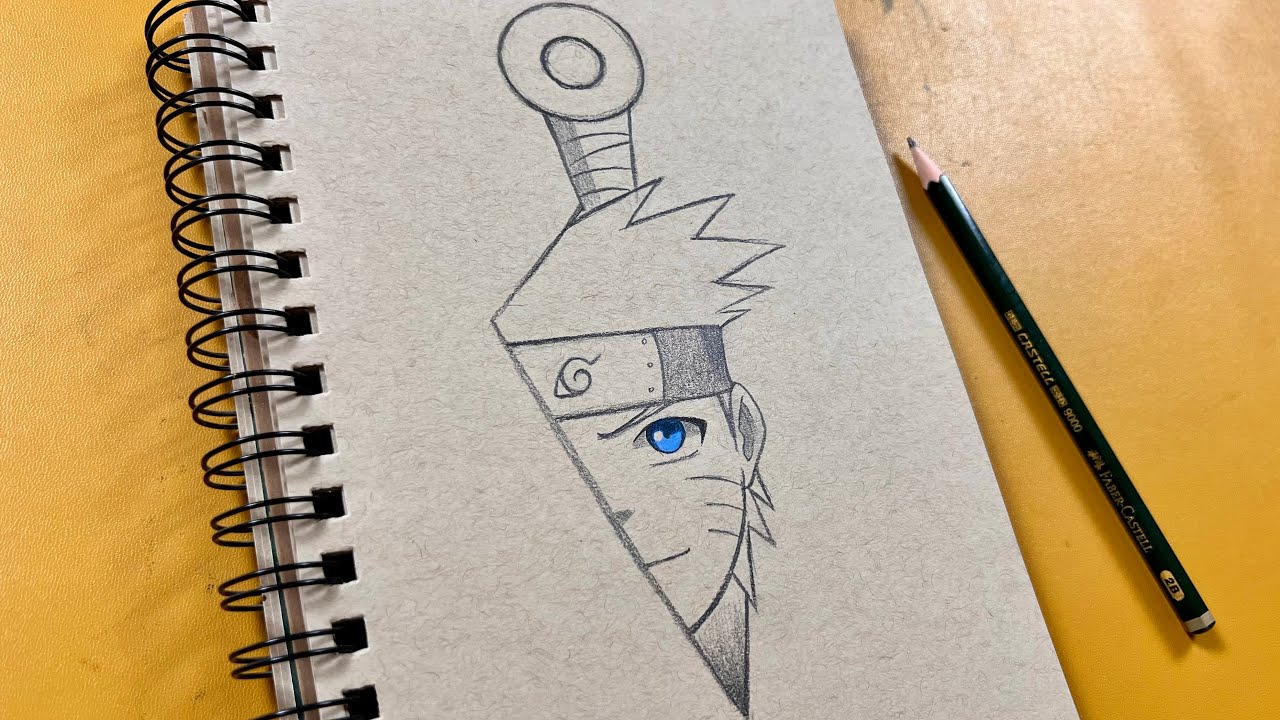 Easy Naruto drawing for beginners | How to draw Naruto uzumaki step-by ...
