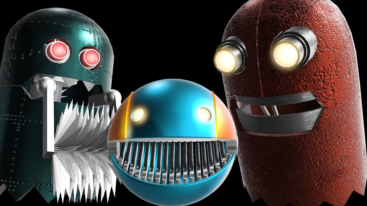 Pacman vs ROBOT GHOST - YouTube
